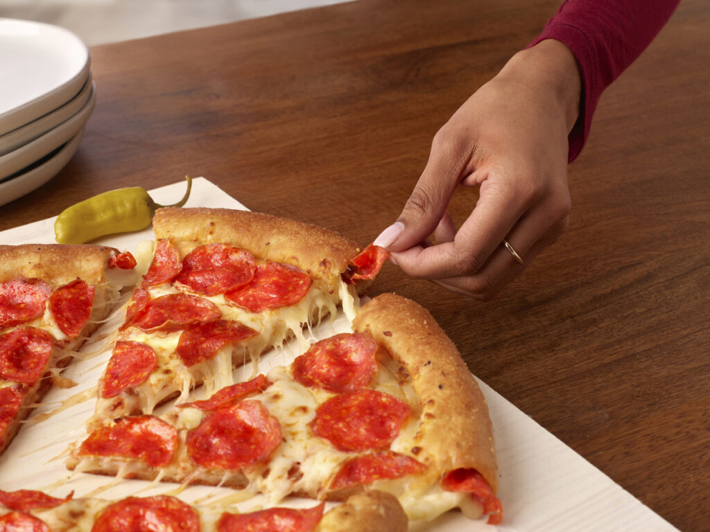 Papa Johns launches a pepperoni stuffed-crust pizza