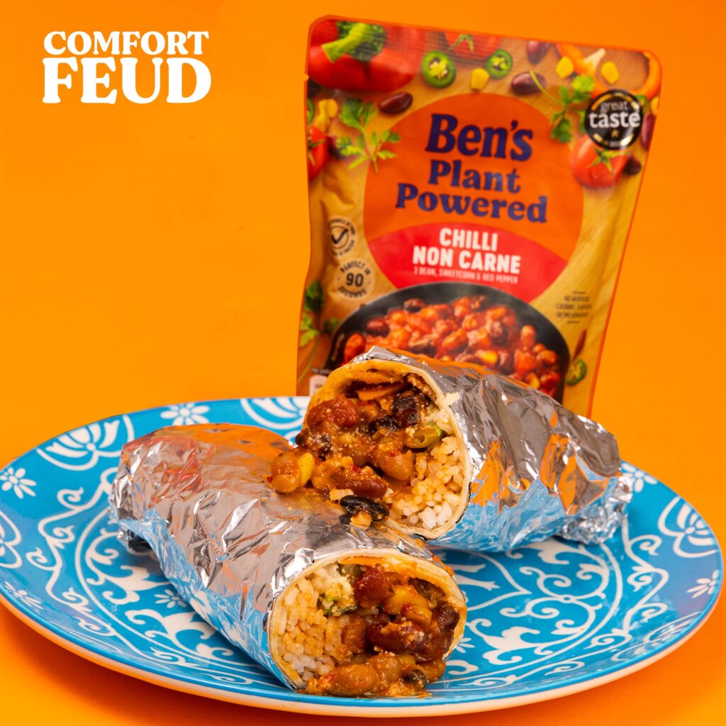 Chilli Non Carne Burrito with Ben's Originals