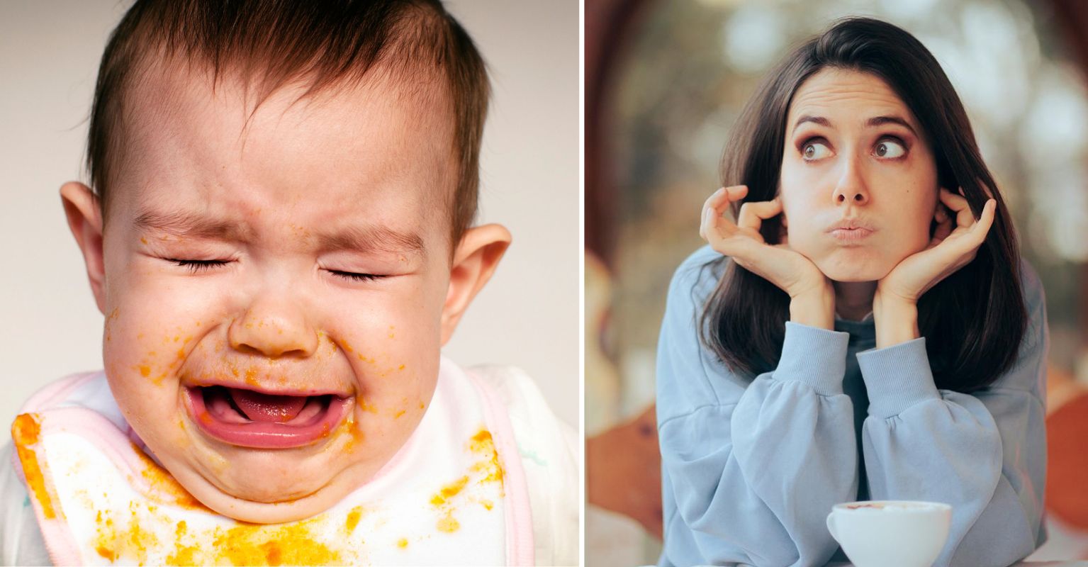 Debate on whether you should switch tables due to crying baby