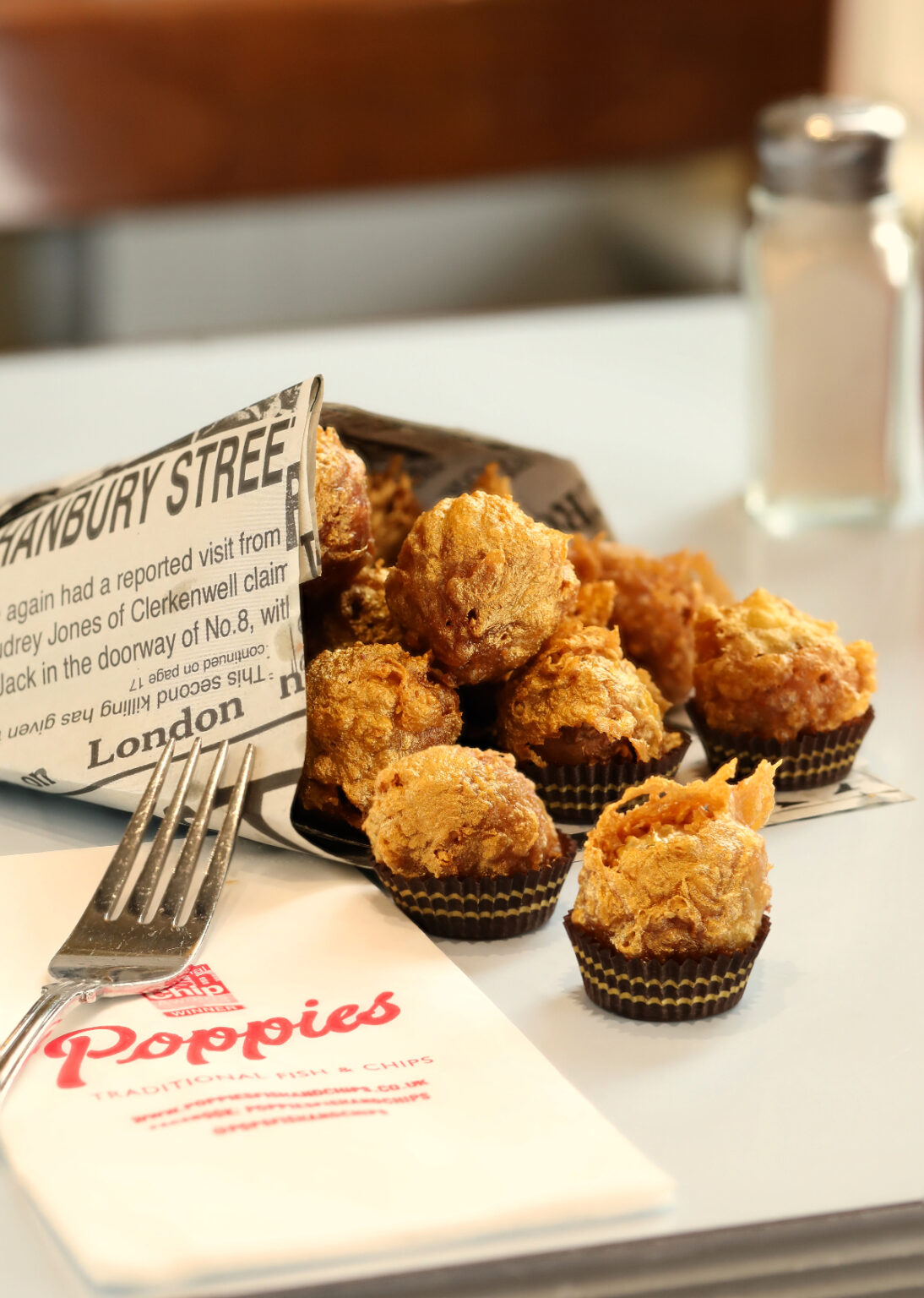 Poppies chippy selling battered Ferrero Rocher for Christmas