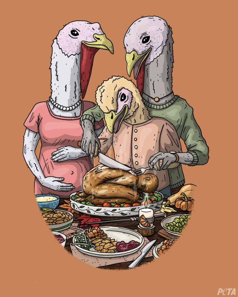 PETA turkey meme: Activists divide opinion with creepy cartoon