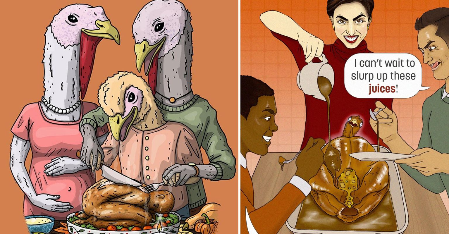 PETA turkey meme: Activists divide opinion with creepy cartoon