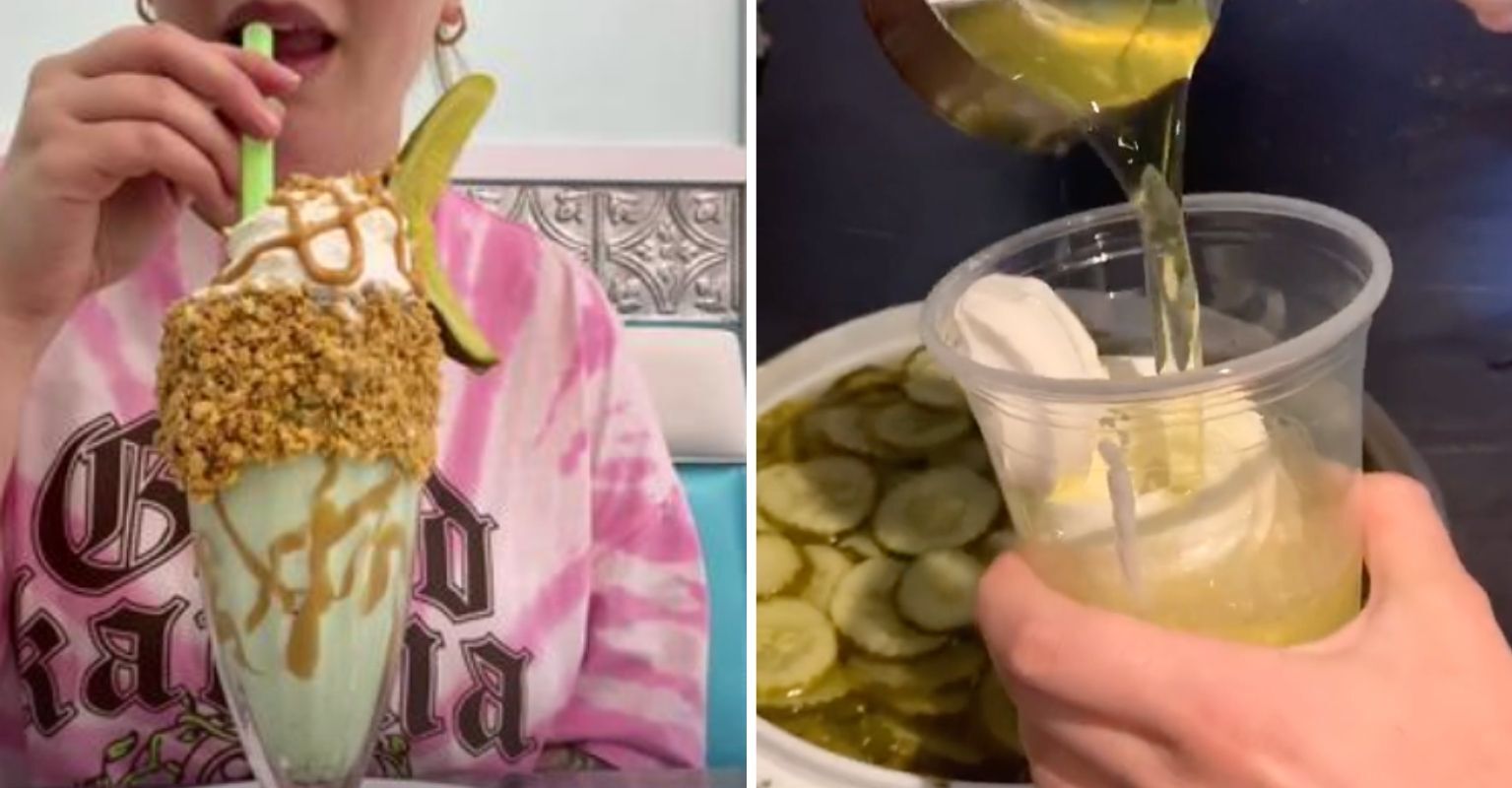 Pickle milkshakes: New internet trend is dividing the crowds