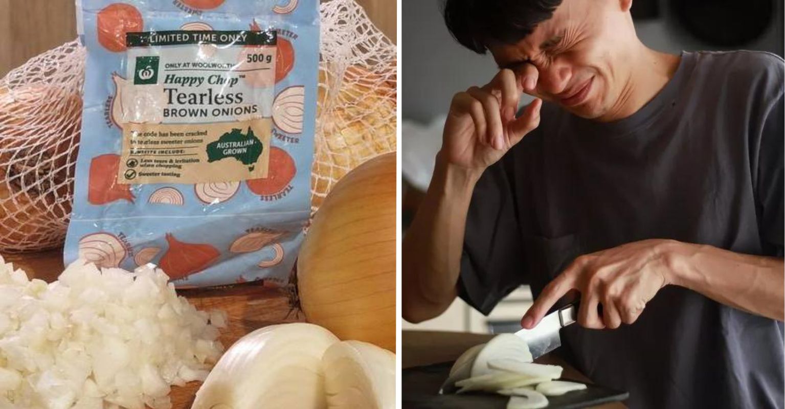 Tearless onions are now being sold in Woolworths Australia